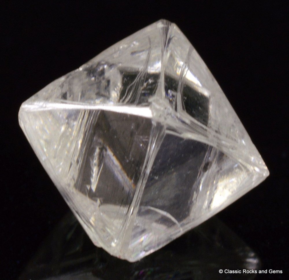 Diamond Natural Octahedra Clear Crystal Kimberley Certified 0.85ct 5 ...