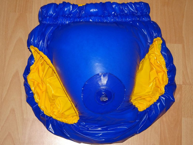 AUFBLASBARE FRONT*WINDELHOSE PVC DIAPER WEICHFOLIE GLANZNYLON*RUBBER ...