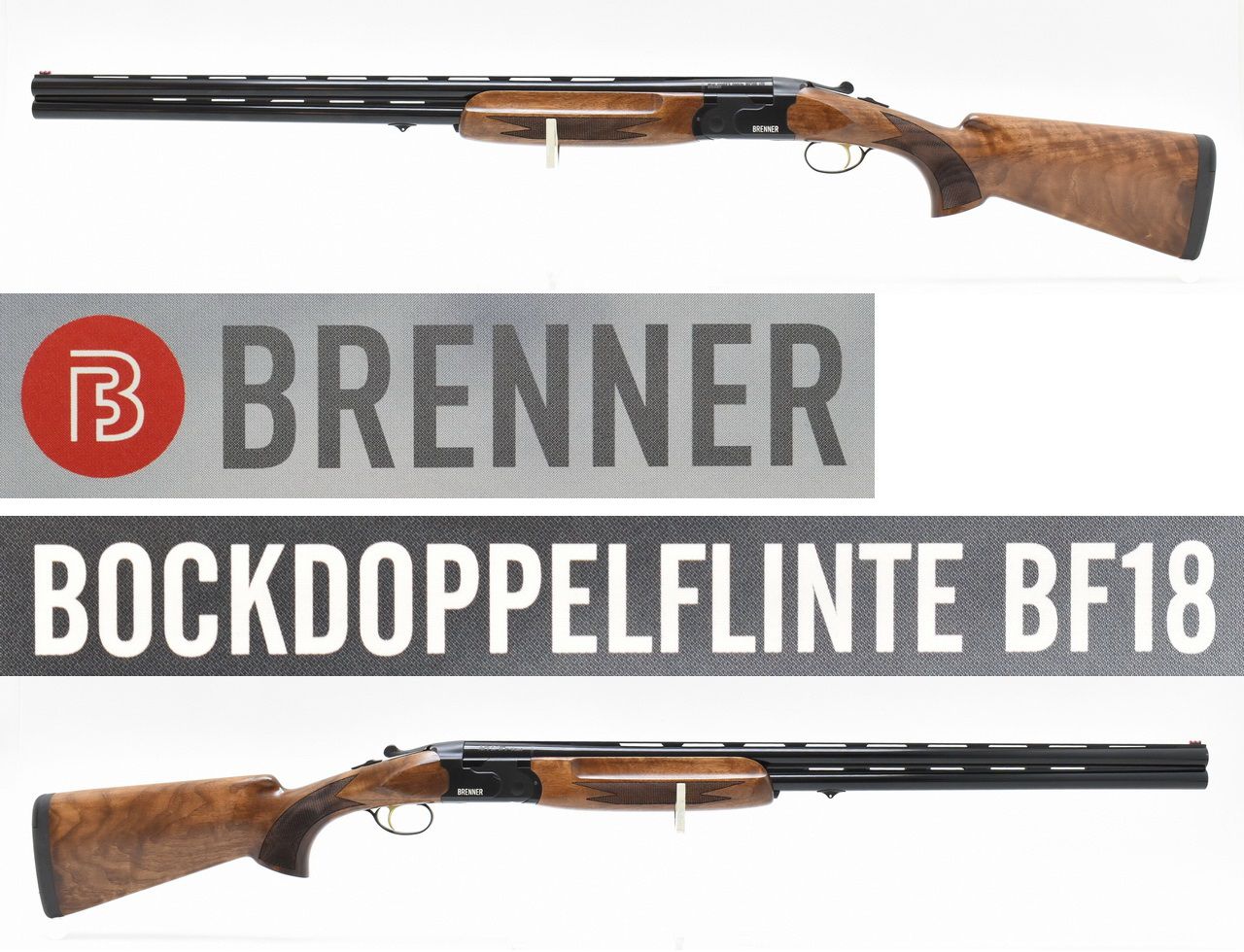 BRENNER BF18 " Black " Bockflinte / BDF im Kal. 12/76 mit Wechselchokes ...