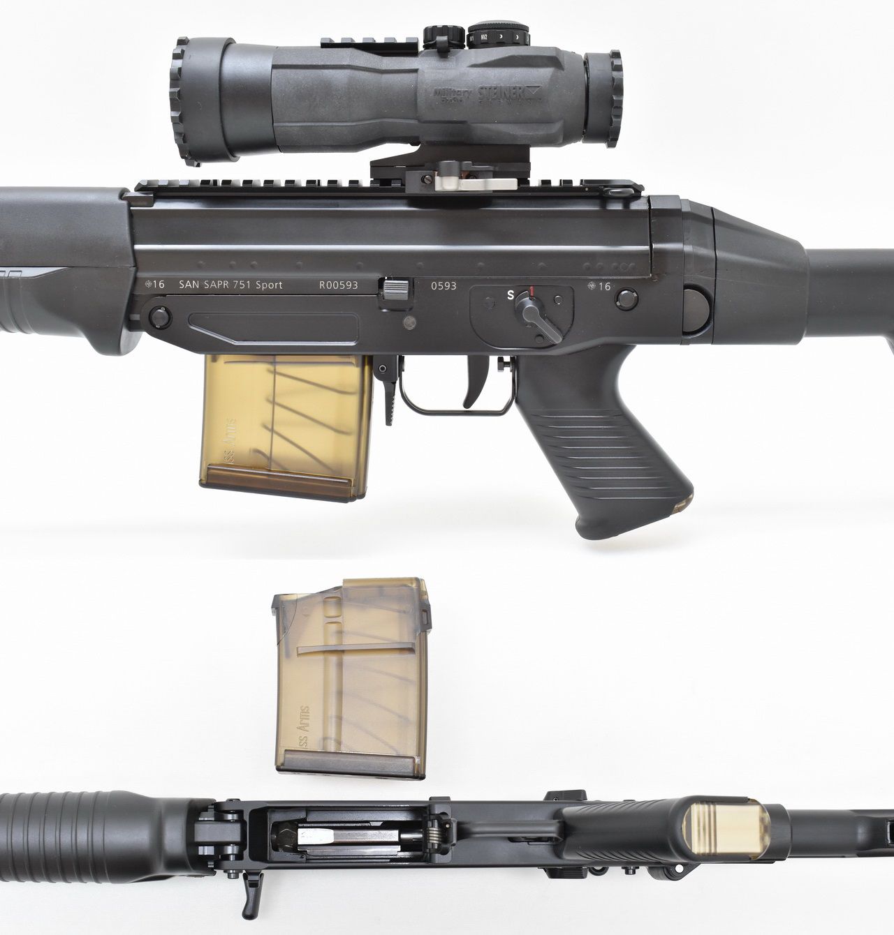 SAN Swiss Arms SG 751 " Sport " im Kal .308 Win. mit STEINER Military ...