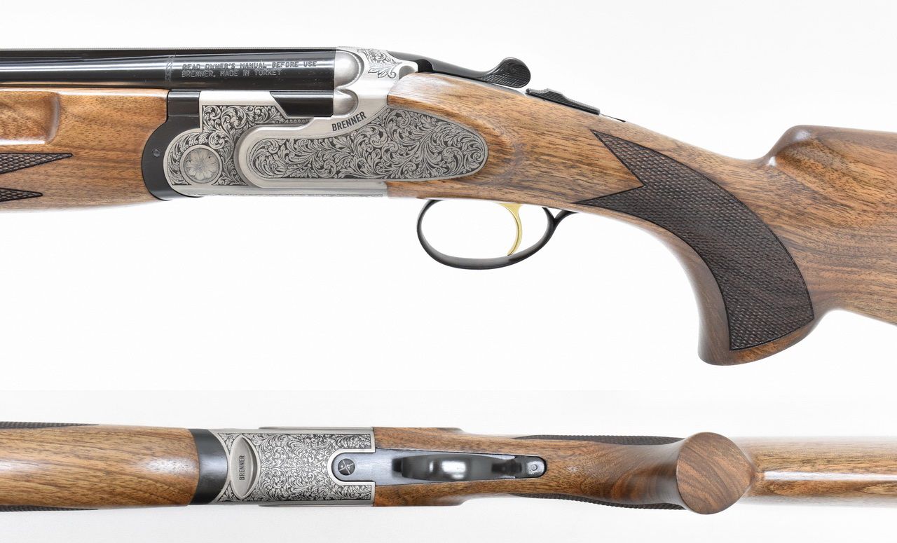 BRENNER BF18 " Silverline II " Bockflinte / BDF Kal. 12/76 mit ...