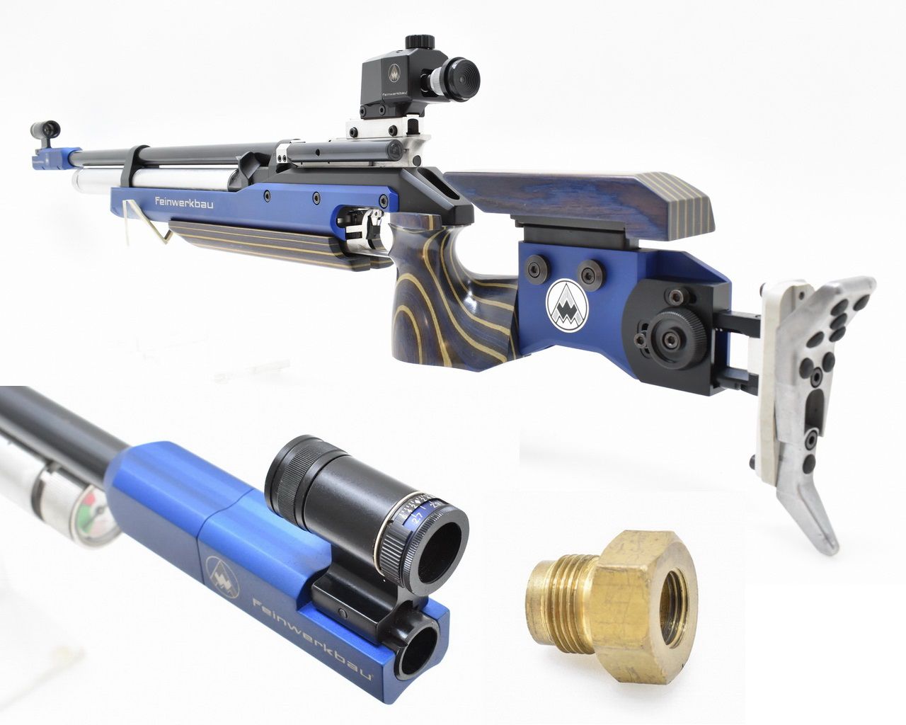 Feinwerkbau / FWB P70 Luftgewehr Kal. 4,5mm mit !! LINKS - ALUSCHAFT ...