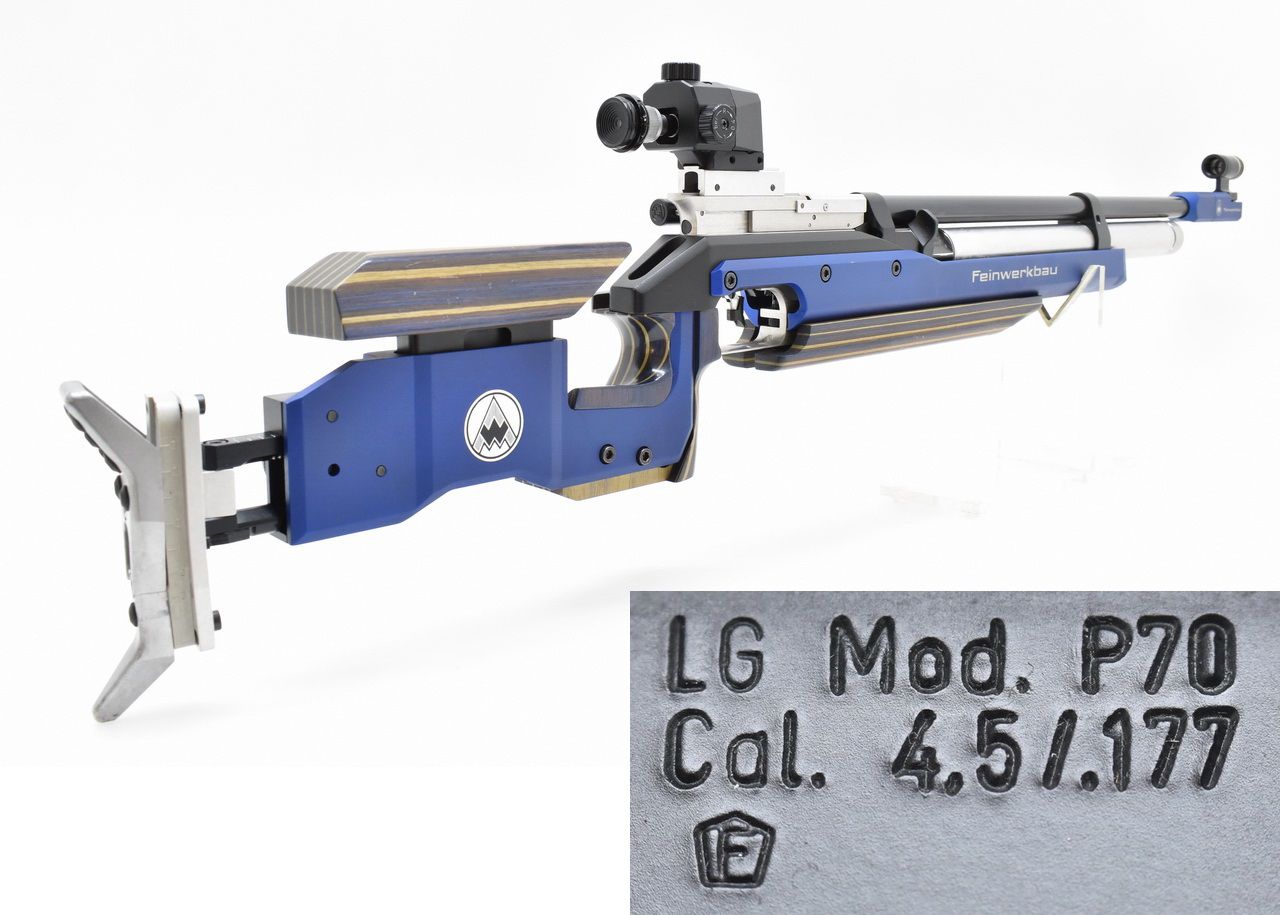 Feinwerkbau / FWB P70 Luftgewehr Kal. 4,5mm mit !! LINKS - ALUSCHAFT ...