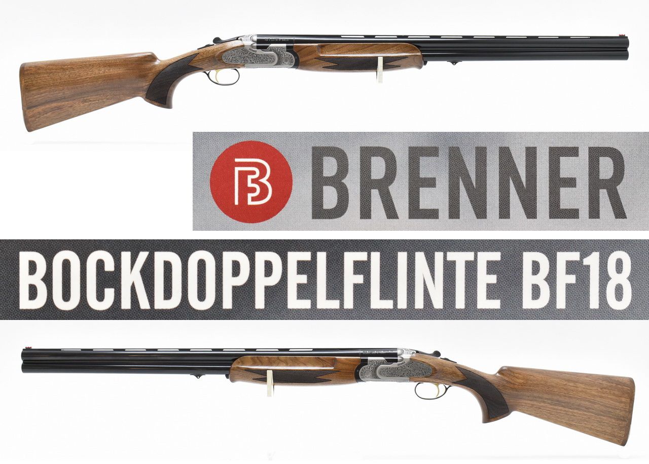 BRENNER BF18 " Silverline II " Bockflinte / BDF Kal. 12/76 mit ...