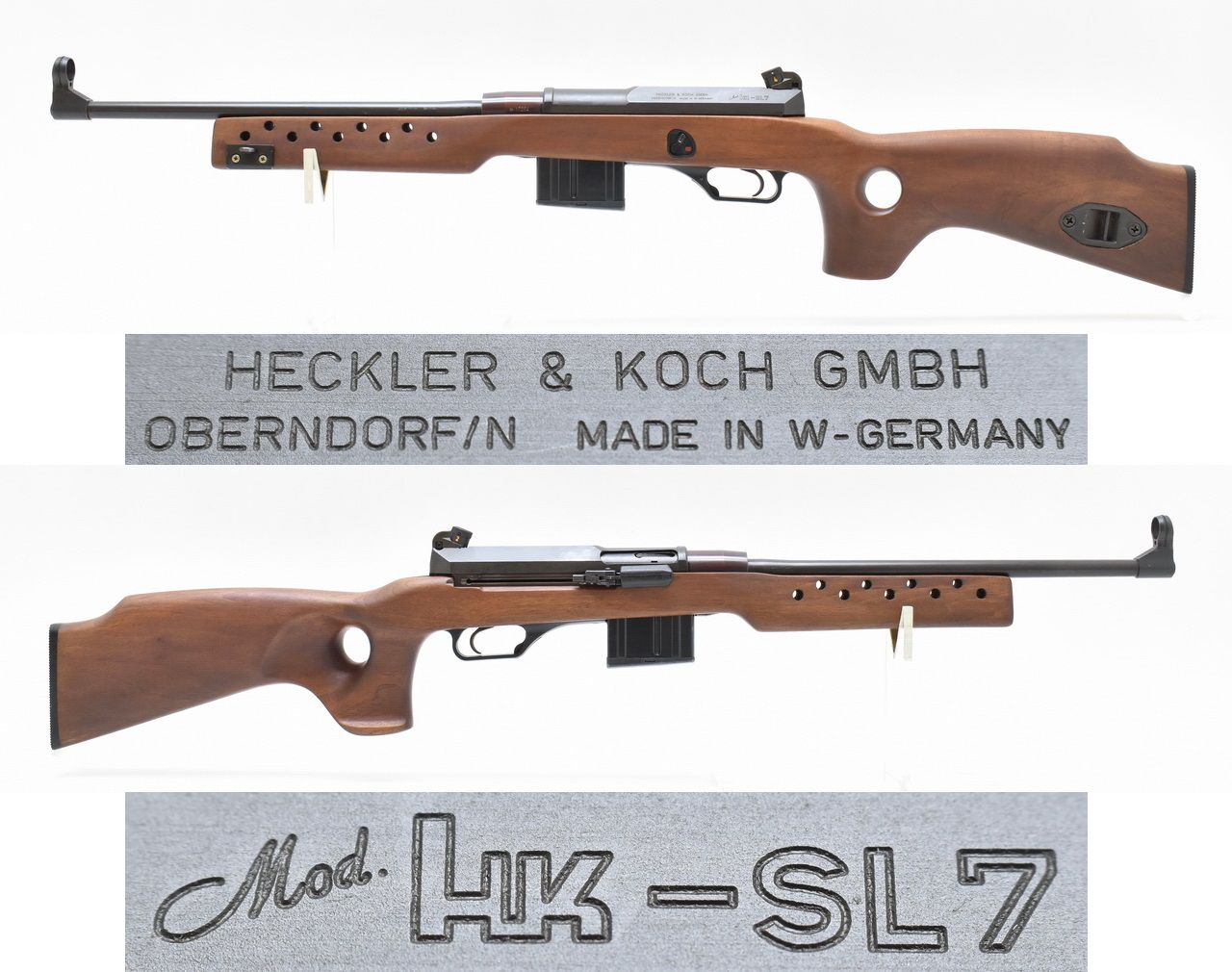 HECKLER & KOCH Selbstlader / SLB HK SL7 im Kal .308 Win. mit Lochschaft ...