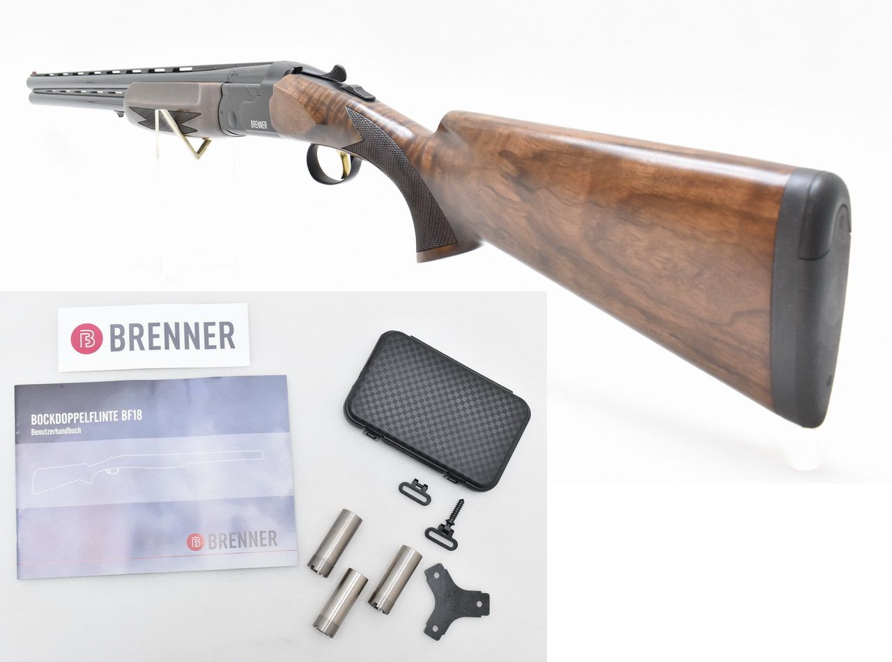 BRENNER BF18 " Black " Bockflinte / BDF im Kal. 12/76 mit Wechselchokes ...