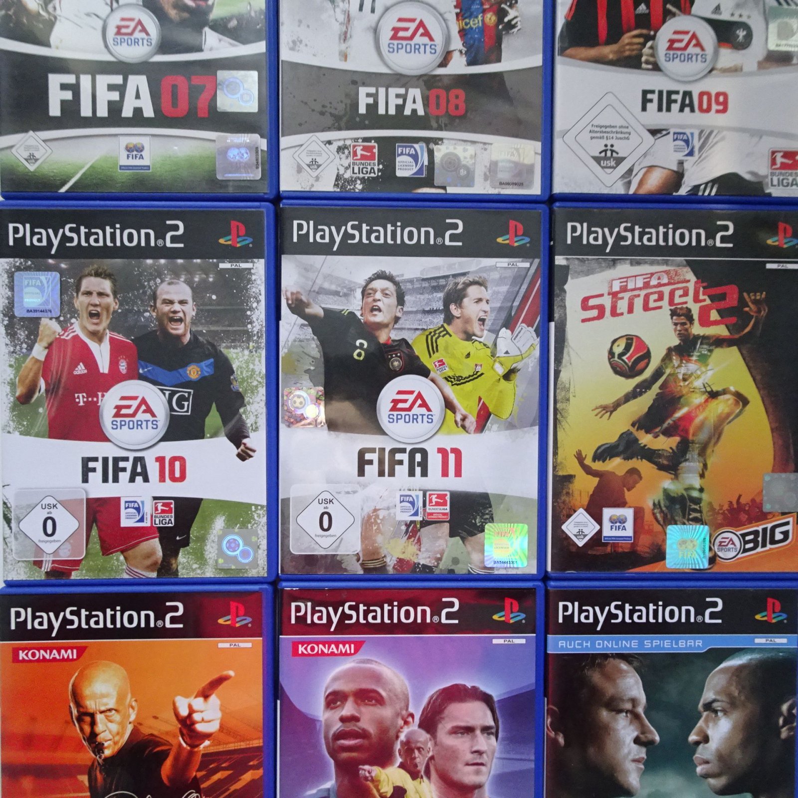 FIFA Football Pro Evolution Soccer Sony Playstation 2 PS2 PAL Spiel ...