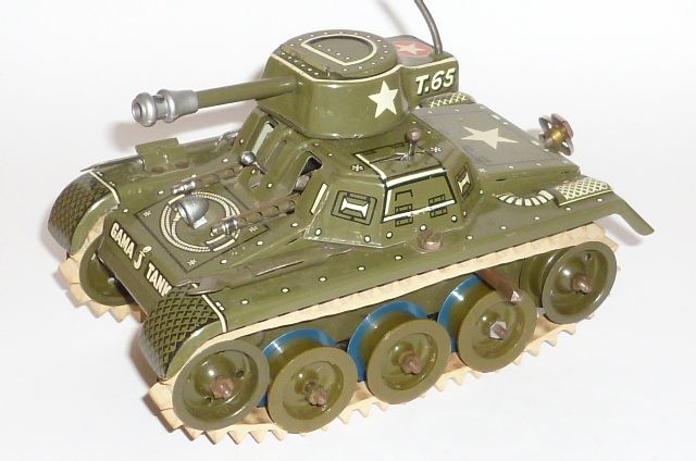 Alter Blechpanzer Gama Panzer Tank Blechspielzeug Militär 2.WK 654 T65 ...