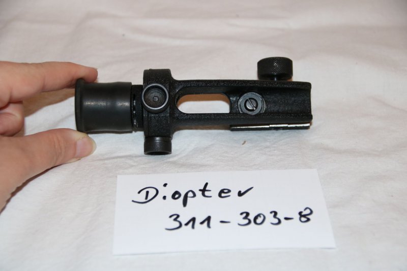 Rarität! original Diopter für Haenel Luftgewehr Suhl 311 bzw. 303-8 ...