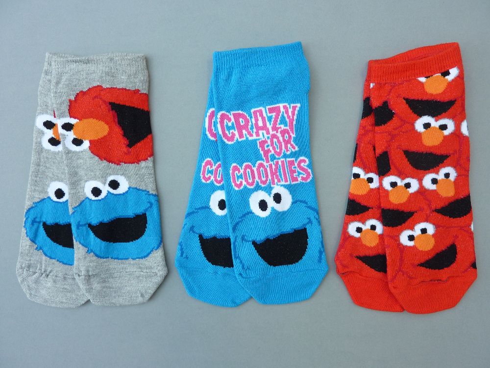 NEU Primark Sesamstraße Socken Elmo Krümelmonster 37-42 Cookie Monster ...