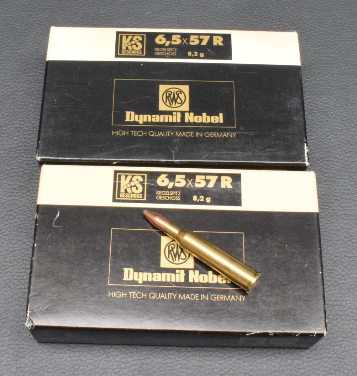 40 Schuss RWS Patronen,Konvolut, Kaliber 6,5x57R,Kegelspitz,8,2g/127gr ...