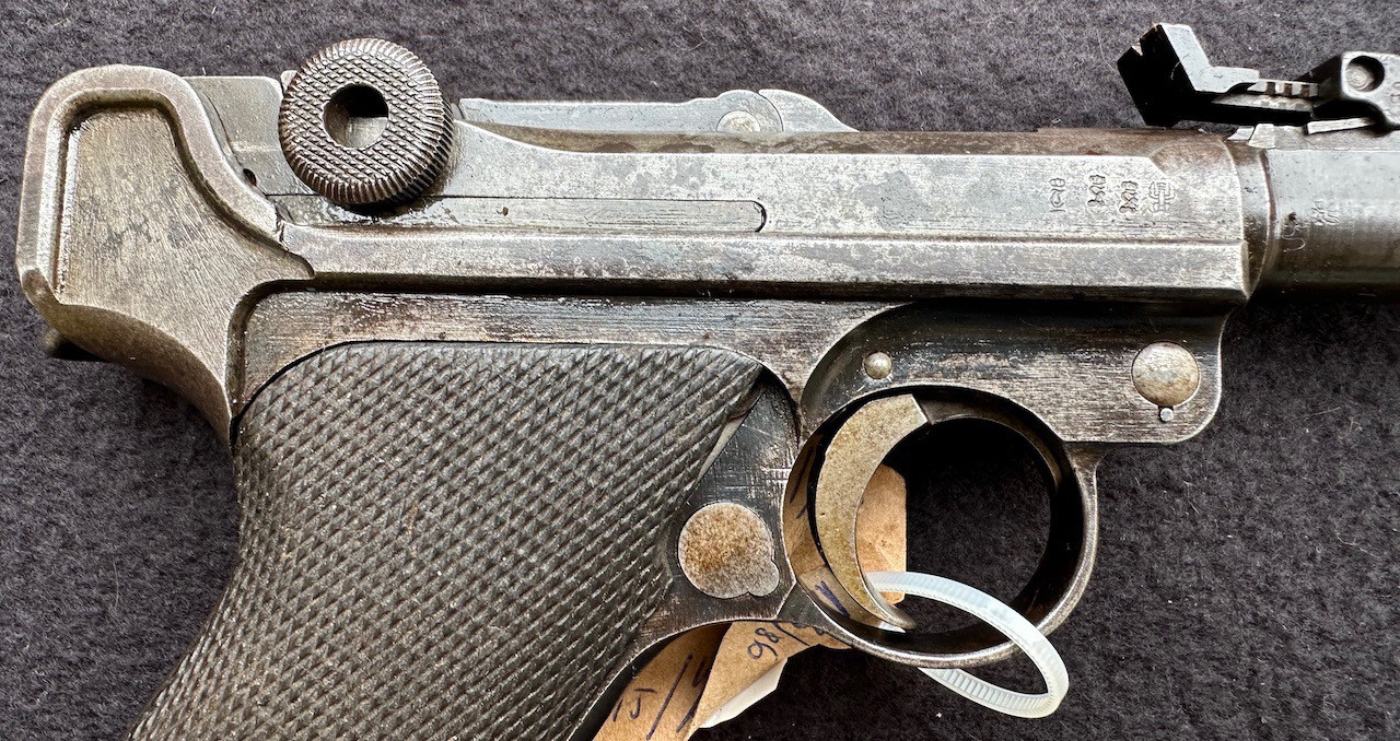 DWM Set Lange Pistole Luger 08 Ari - 1917 - mit Tasche - eGun
