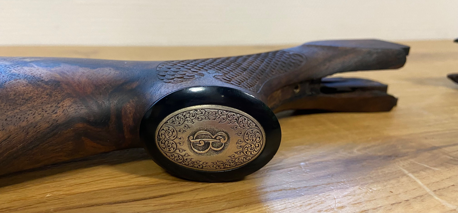 Browning FN B25 Vorder- & Hinterschaft LUXUS - schönes Holz!! Fischhaut ...