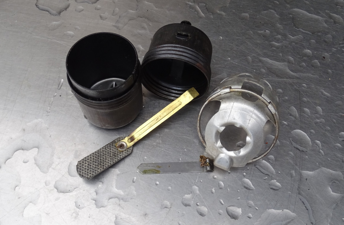 Schöne Handgranate der ITALENISCHEN ARMEE Mod. SRCM-35 Seltene Üb ...