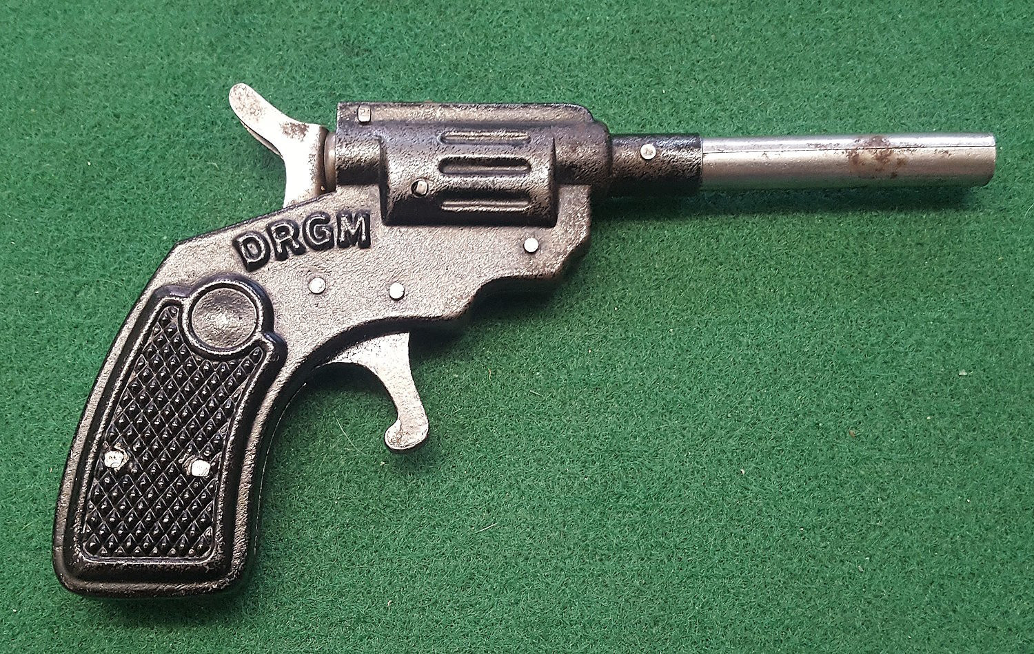 Sammlerstück Original DRGM Knallkorkenpistole LOKI 2 Blechspielzeug - eGun